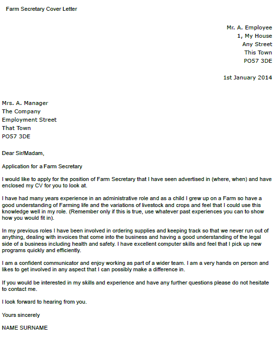 Application Letter Sample Bilingual Secretary Cover Letter Sample