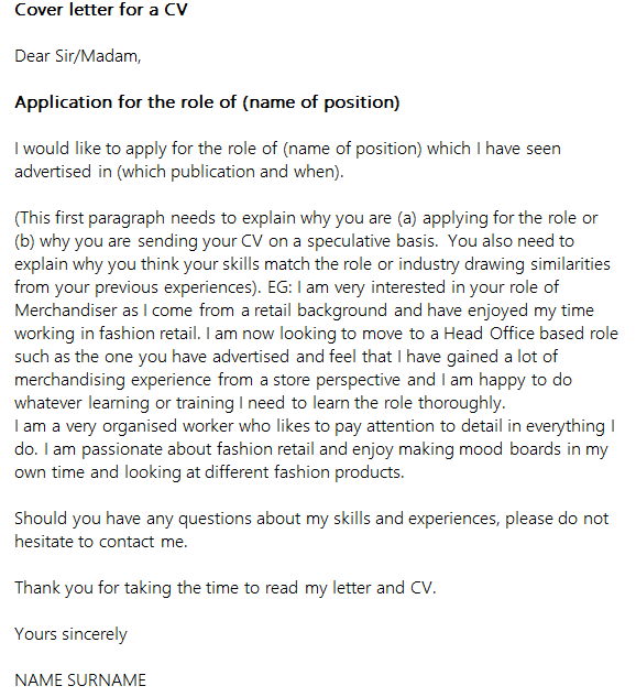 Cover Letter For A CV Icover uk Icover uk Cover Letter For A CV Icover uk Icover uk
